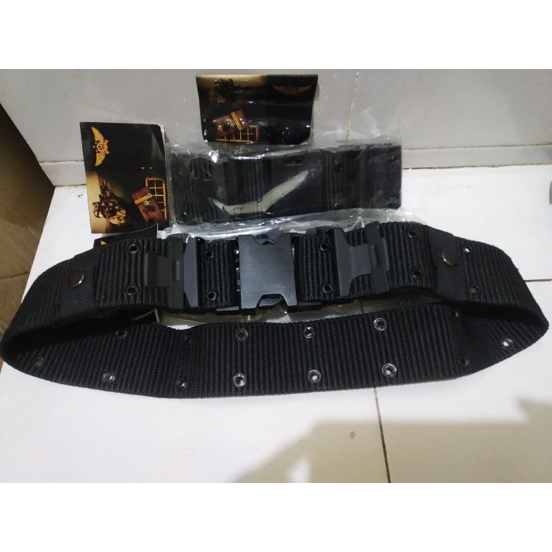 Jual Kopel Rim Tactical Pinggang Hitam polos Terbaru | Shopee Indonesia