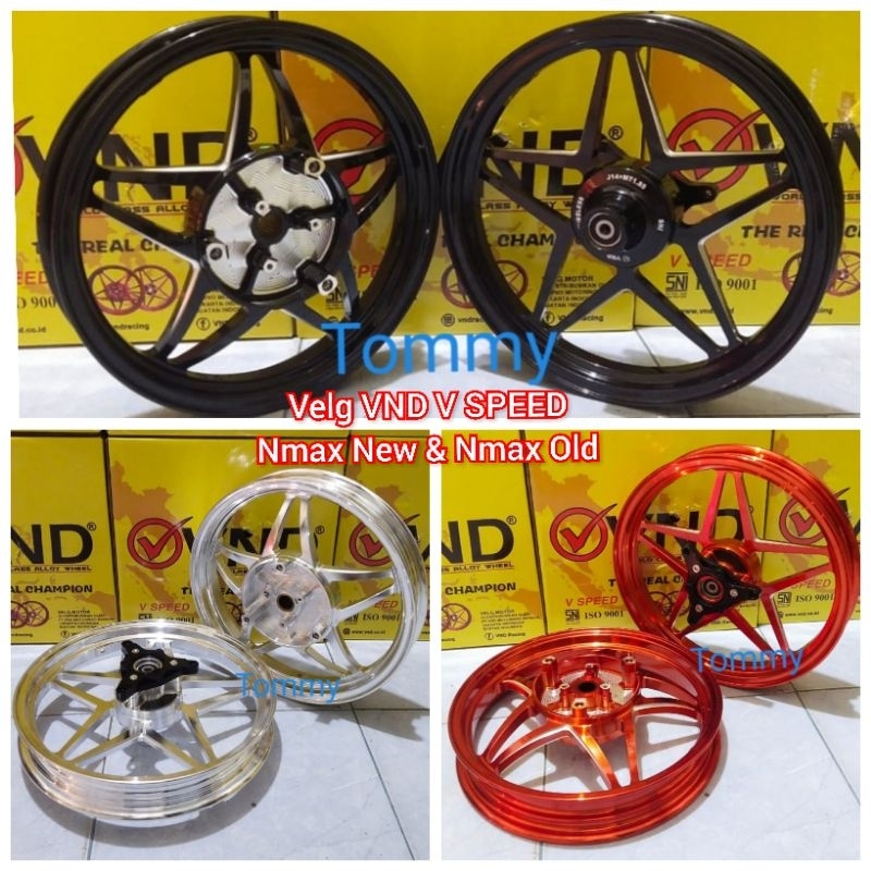 Jual Velg VND V Speed Nmax Old / Nmax New Neo Turbo Pelek VND Vspeed Bintang Nmax 185/215-14 ...