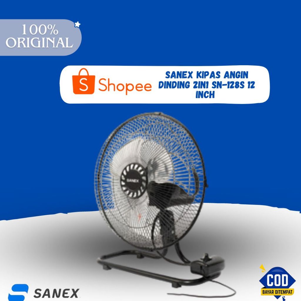 Jual Sanex Kipas Angin Dinding 12 Inch SN-128S 2 In 1 Kipas Murah Kipas ...