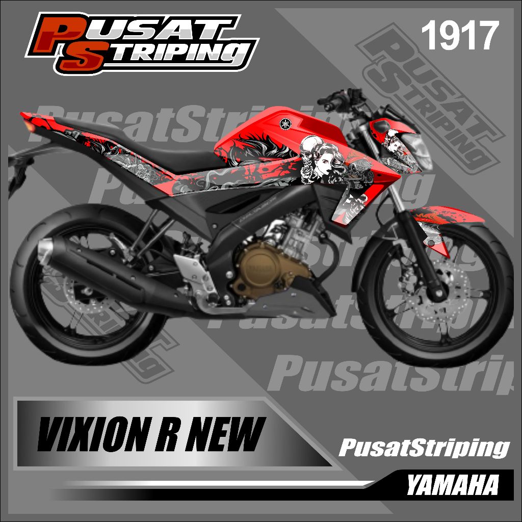 Jual Decal Motor Vixion R NEW Fullbody- Decal Custom All Variasi Desain ...