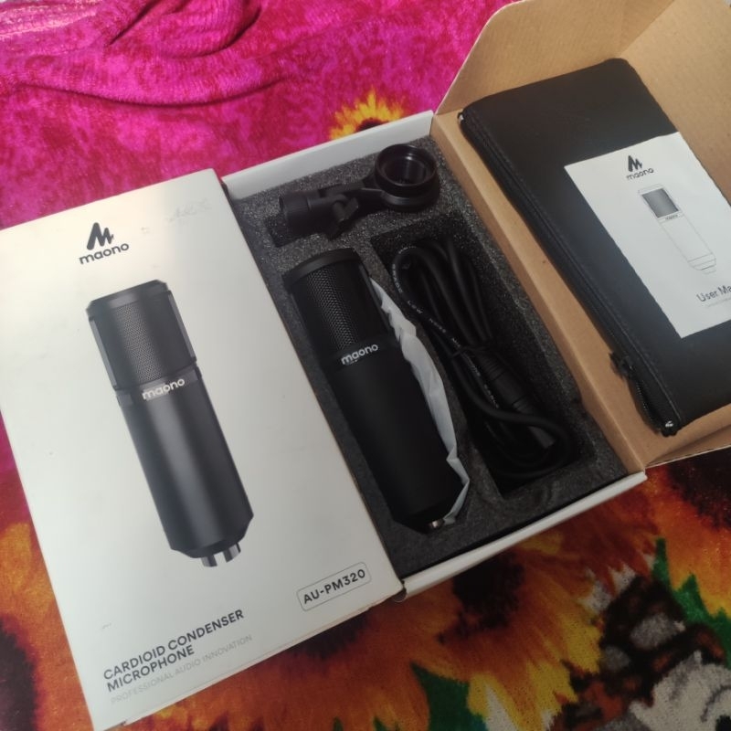 Jual Mic Condenser Maono AU PM320 Fullset | Shopee Indonesia