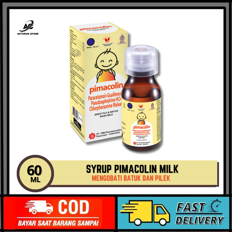 Jual Sirup Flu Dan Batuk Anak Pimacolin 60 ml Syrup Rasa Milk | Shopee ...