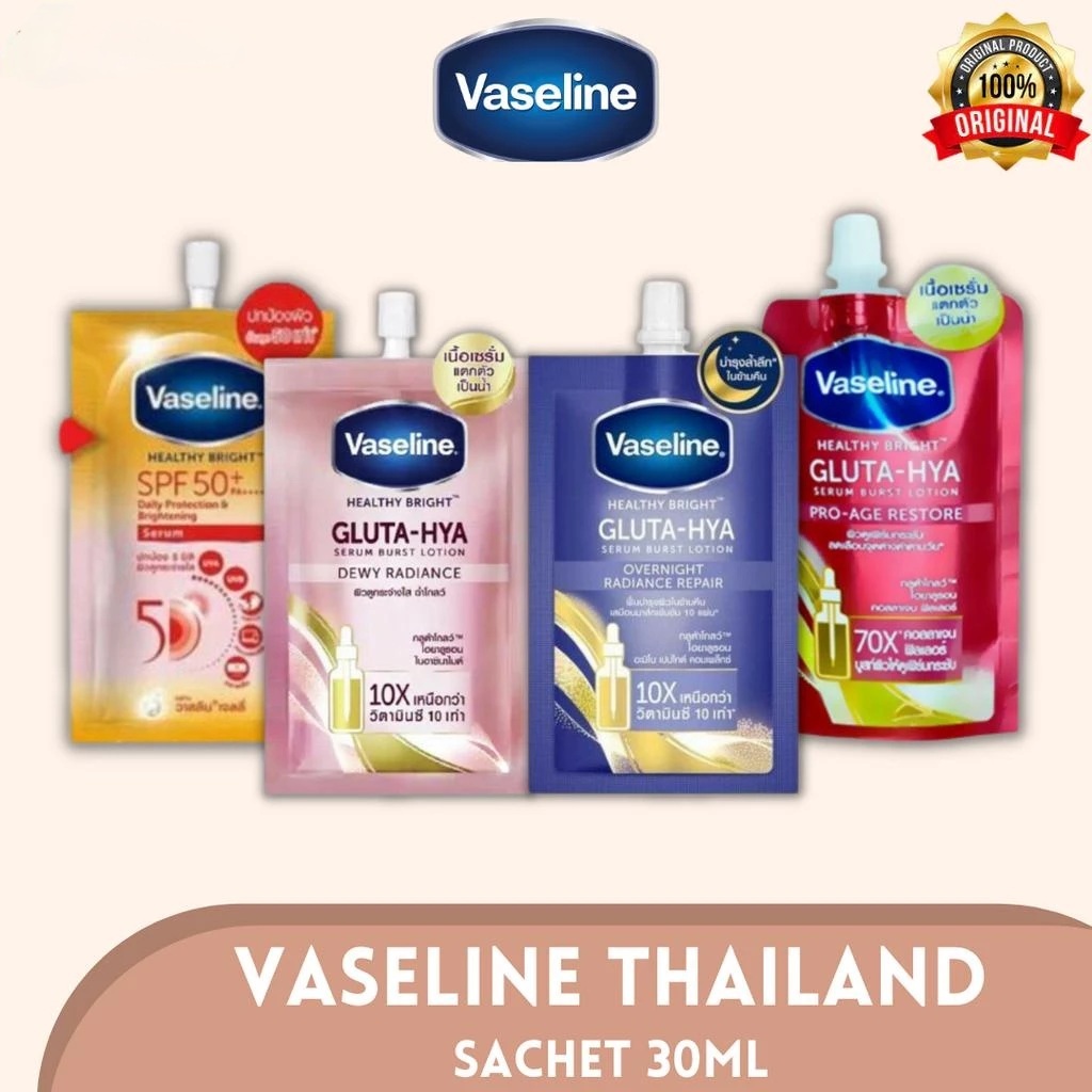 Jual BP-READY STOCK VASELINE GLUTA HYA SERUM BURST LOTION DEWY RADIANCE ...