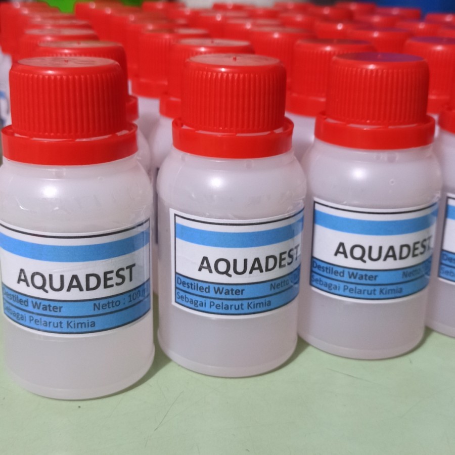 Jual Aquadest Aquades Akuades Akuadest / Air Suling / Distilled Water 100ml | Shopee Indonesia