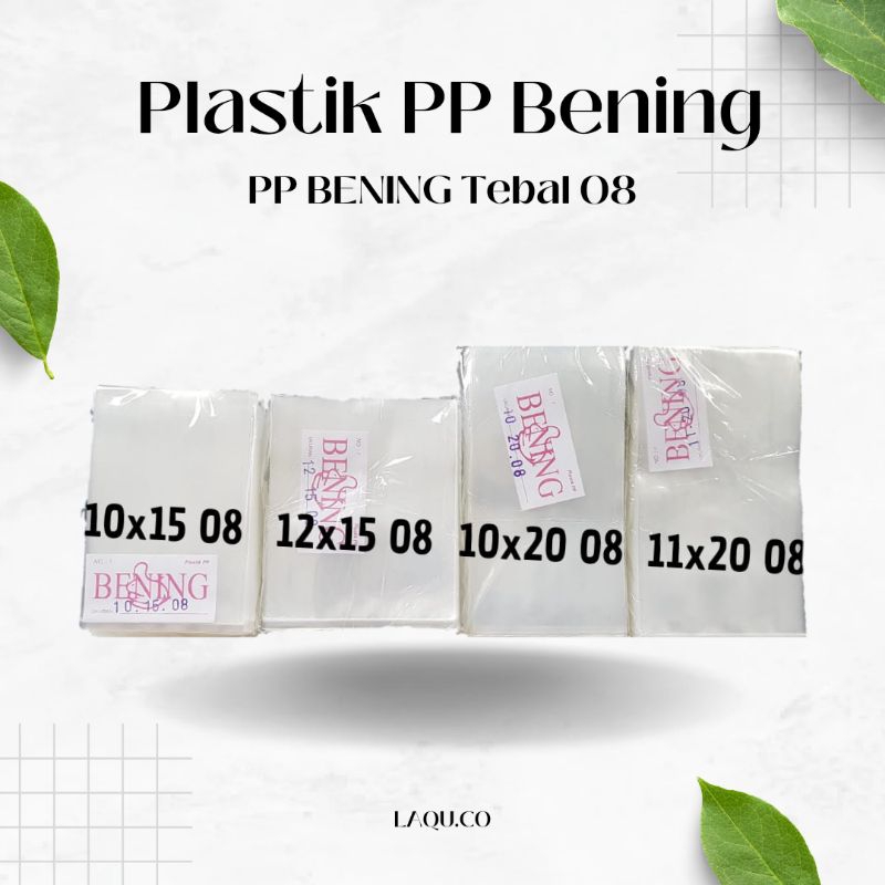 Jual Plastik PP bening tebal 08 10x15 12x15 10x20 11x20 Kemasan makanan ...