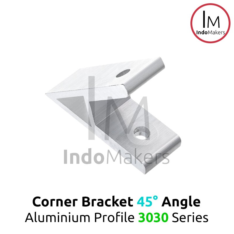 Jual Aluminium Profile 3030 Corner Bracket Angle Connection 45 Degree | Shopee Indonesia