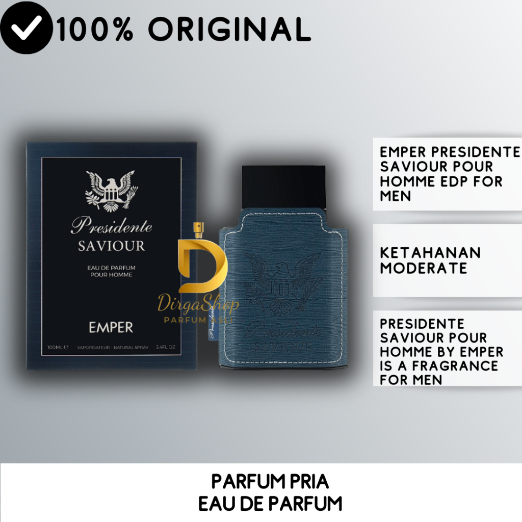 Jual Emper Presidente Saviour Pour Homme EDP For Men | Shopee Indonesia