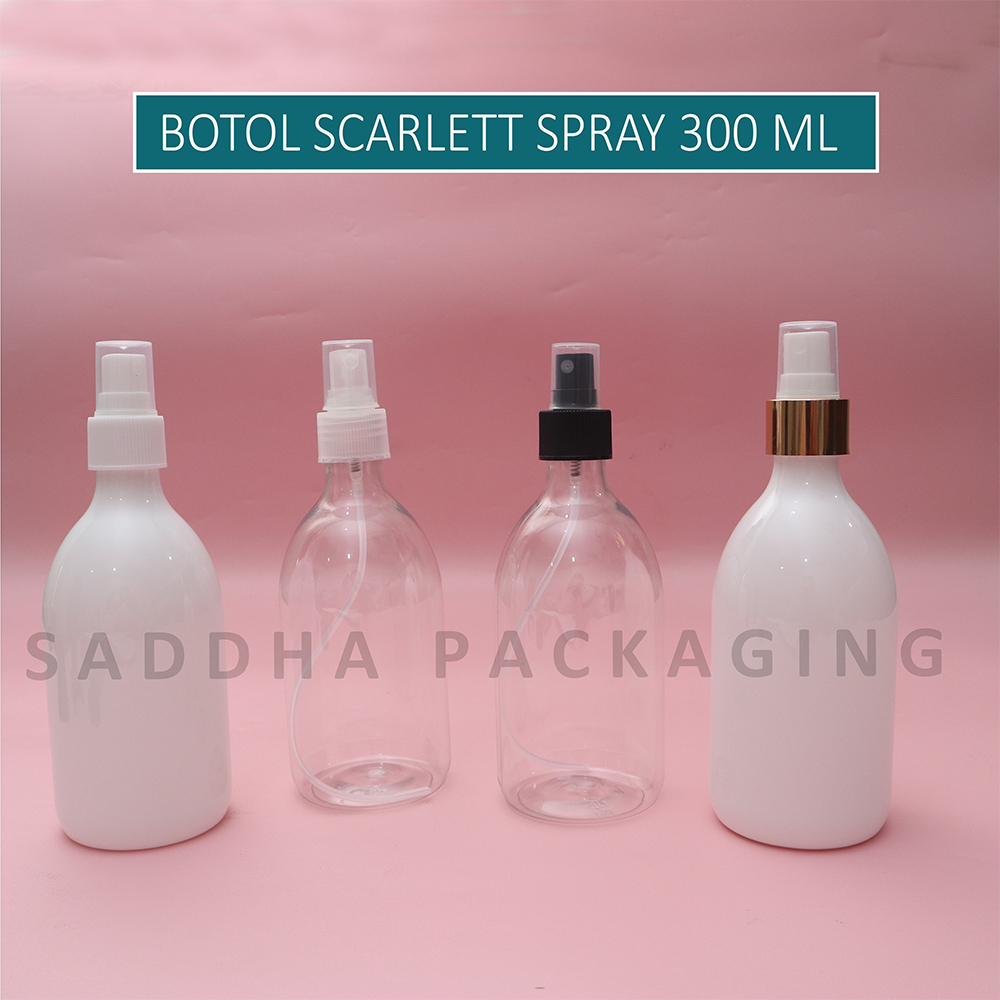 Jual Botol Scarlett 300ml Spray / BOTOL Semprotan 300 ml Plastik PET ...