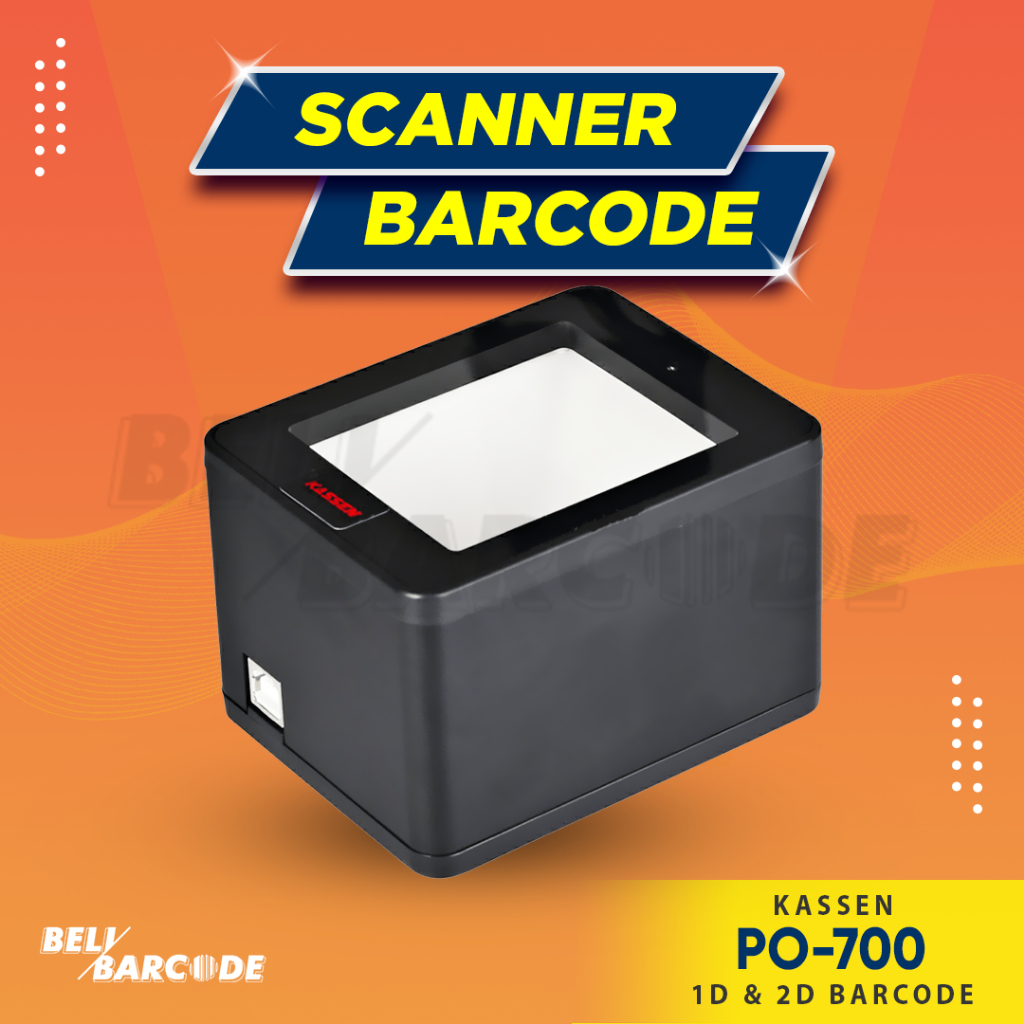 Jual Barcode Scanner Kassen PO-700 Scanner Duduk 2D QR Code USB ...