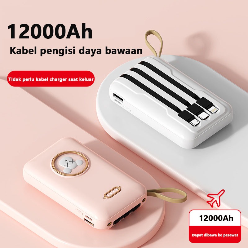 Jual Macaron Power Bank Mini 12000mAh Super Lightweight Palm Size ...