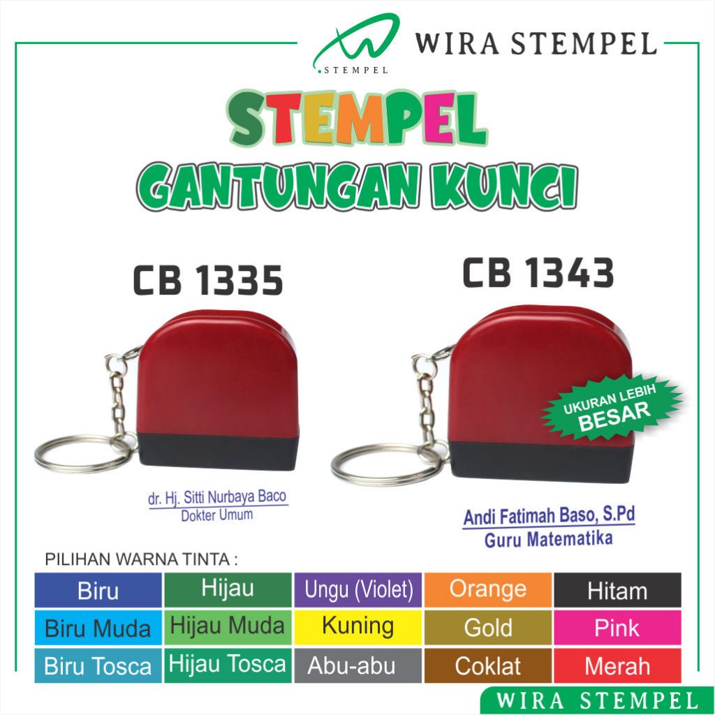 Jual Stempel Nama Dokter Bidan Perawat Apoteker Cap Stampel Flash Gantungan Kunci stamp CB4313 ...