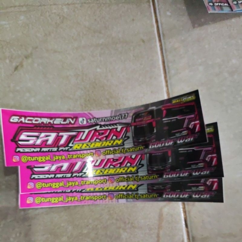 Jual STICKER BUS SATURN 1 pcs | Shopee Indonesia