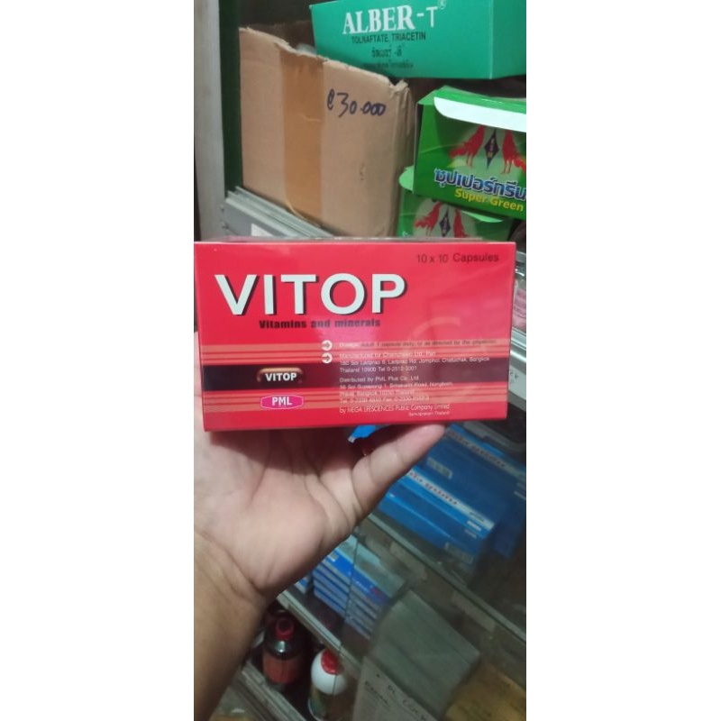 Jual vitop 1 dus isi 10 Streep(100 kapsul) | Shopee Indonesia