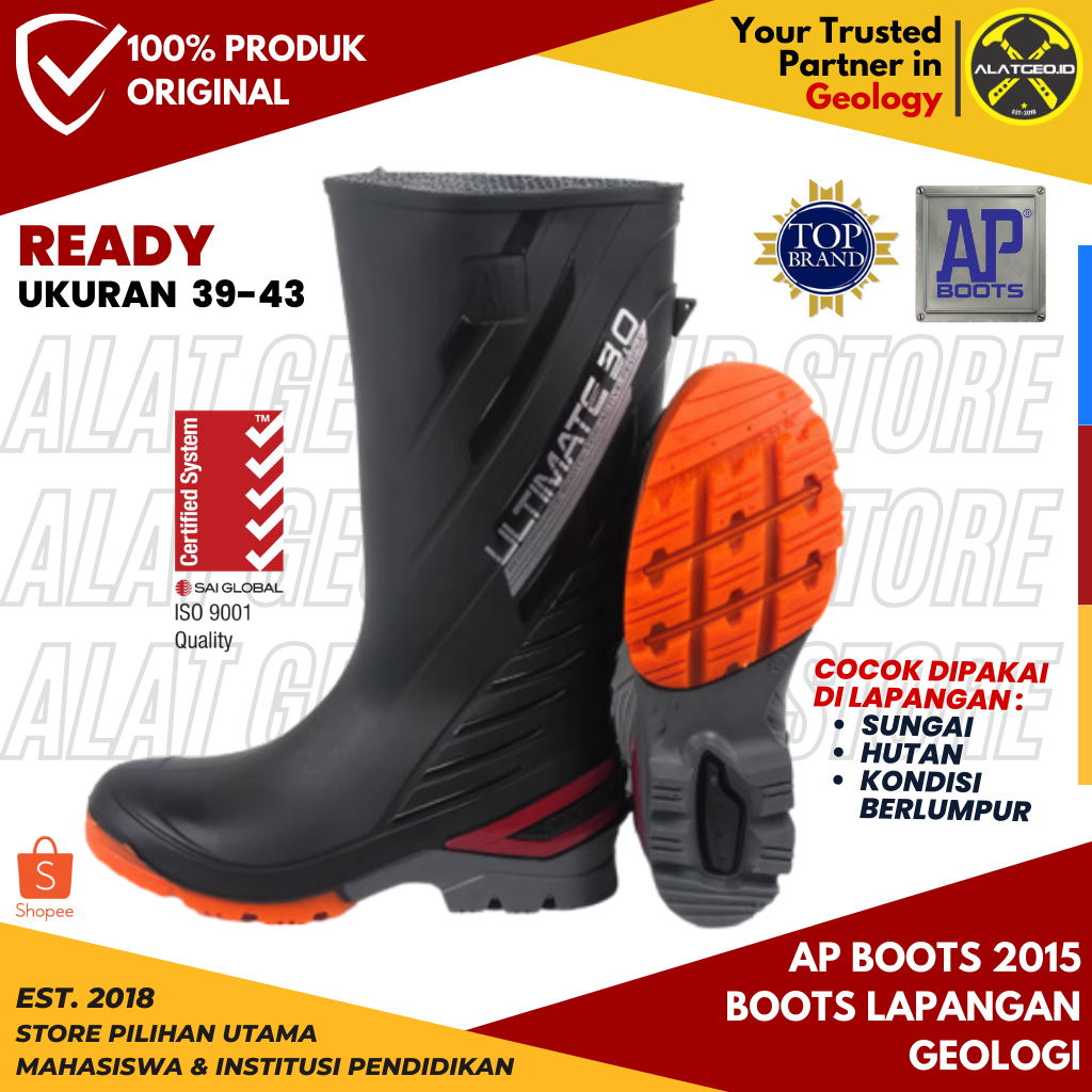 Jual Sepatu Boot safety anti air Geologi AP ULTIMATE 2015 AP Boots ...
