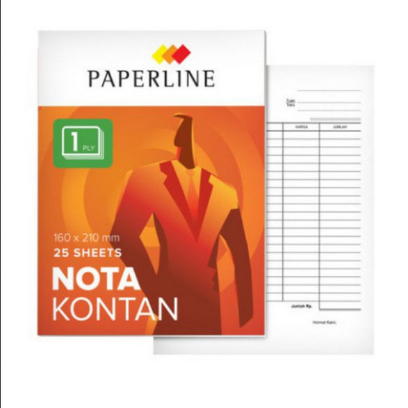 Jual Nota kontan paperline ukuran 160x210mm 25 lembar nota ncr | Shopee ...