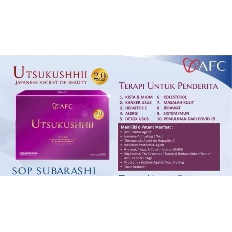 Jual AFC UTSUKUSHII READY STOK 100% Original | Shopee Indonesia
