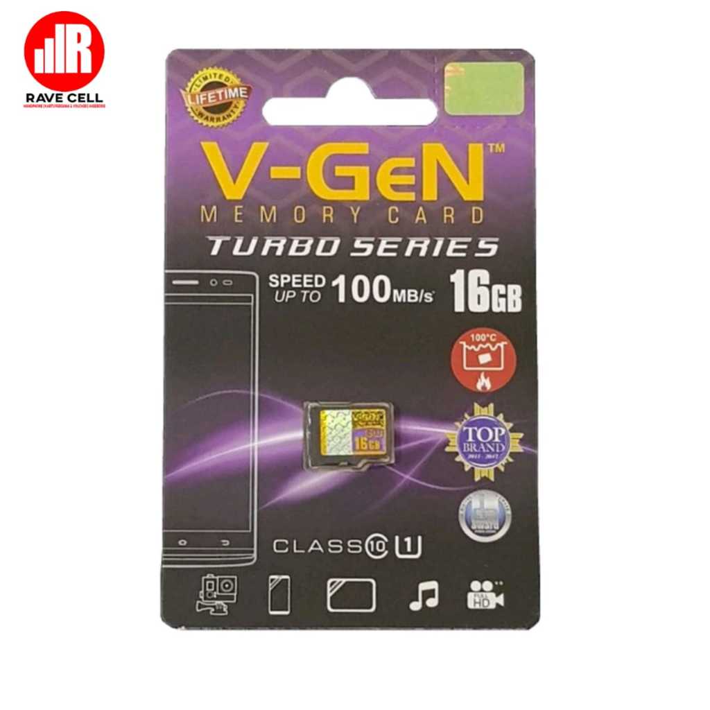 Jual Memori Micro SD V-Gen Memory Card 16gb Class 10 Turbo Vgen Original | Shopee Indonesia