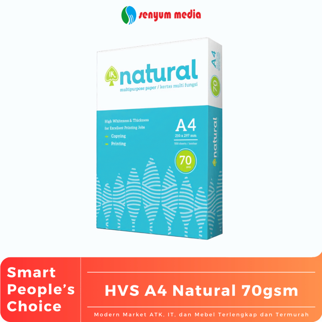 Jual HVS A4 Natural 70gsm (S:RIM) | Shopee Indonesia