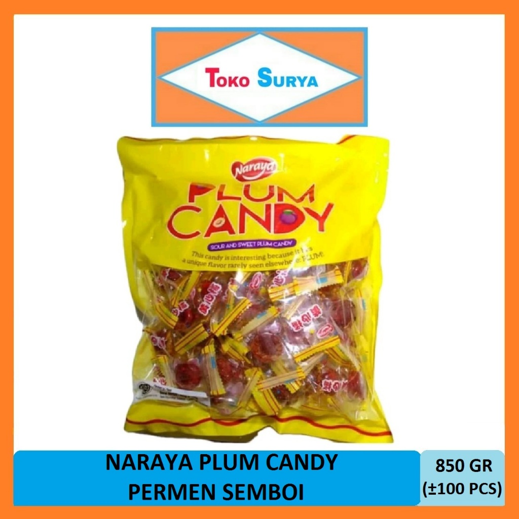Jual Naraya Plum Candy Permen Semboi Naraya 850 Gr (Sekitar 100 Pcs ...