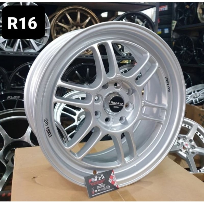 Jual Enkei RPF1 R16 PCD 4x100/114.3 Silver. Lebar 7 ET 40 | Shopee Indonesia