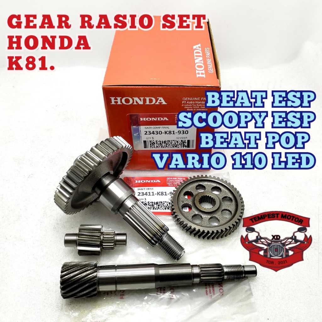Jual GEAR RASIO GER RASIO SET BEAT ESP GIR GARDAN K81 GEAR RASIO HONDA ...