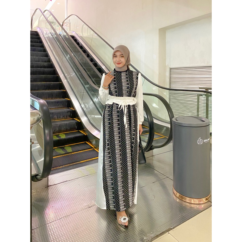Jual QOME - Dress motif/dress cradenza/dress eliza / dress etnik ...