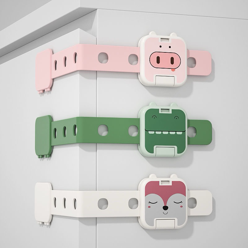 Jual kunci pengaman laci lemari pintu kulkas untuk bayi gembok plastik ...