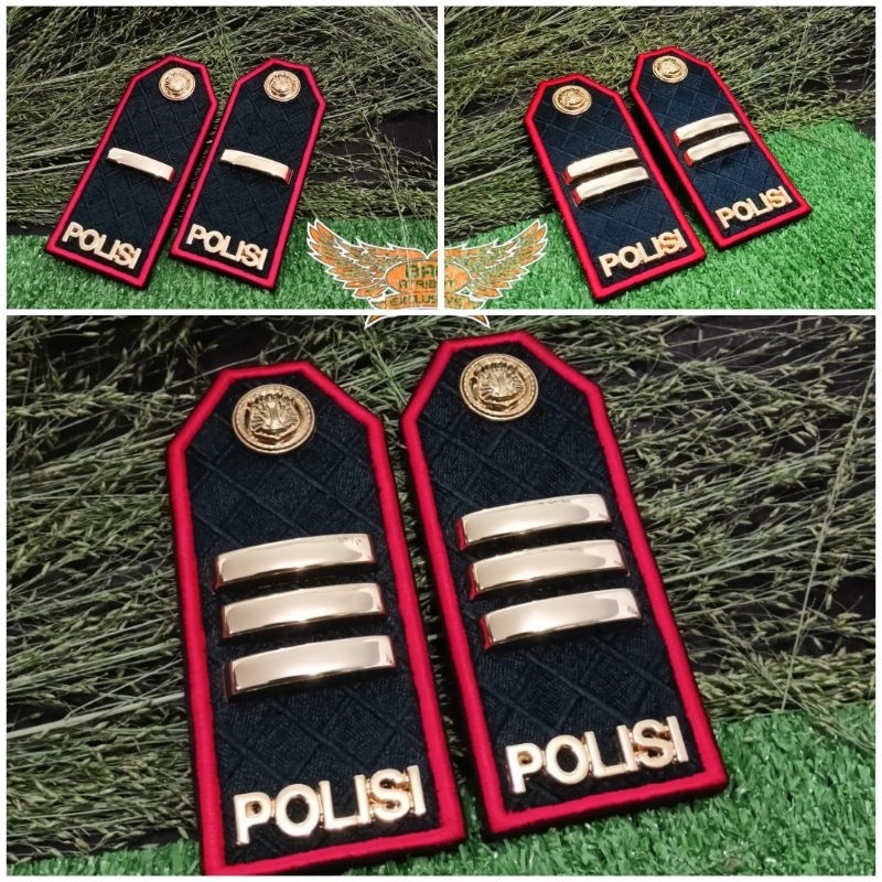 Jual pangkat pdu polisi IPDA/IPTU/AKP exlusive mewah lis merah | Shopee ...