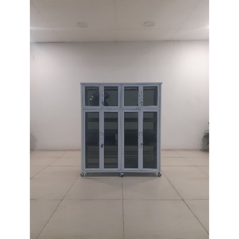 Jual Lemari Rak Helm 1 susun dan Rak Sepatu 5 susun 110*38*128 cm Putih ...