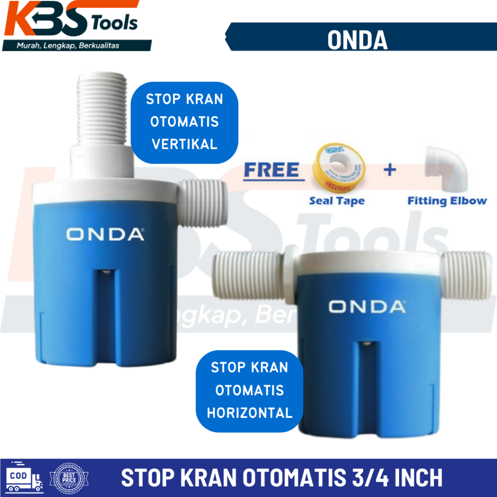 Jual Stop Kran Otomatis Floater ONDA 3/4 inch Keran Air Horizontal ...