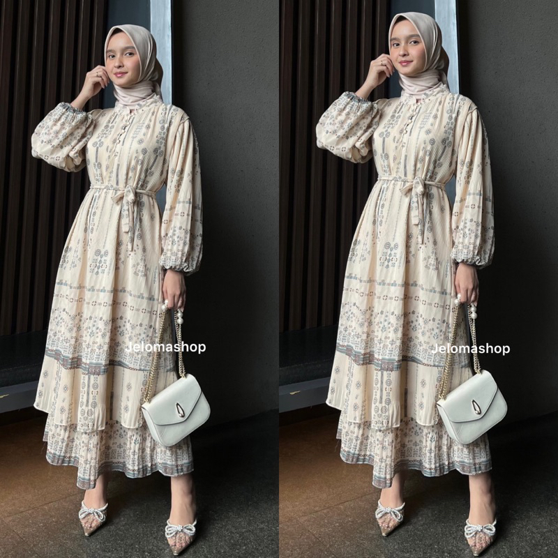 Jual Desita gamis / Gamis muslim wanita ceruty / Dress kondangan Busui ...