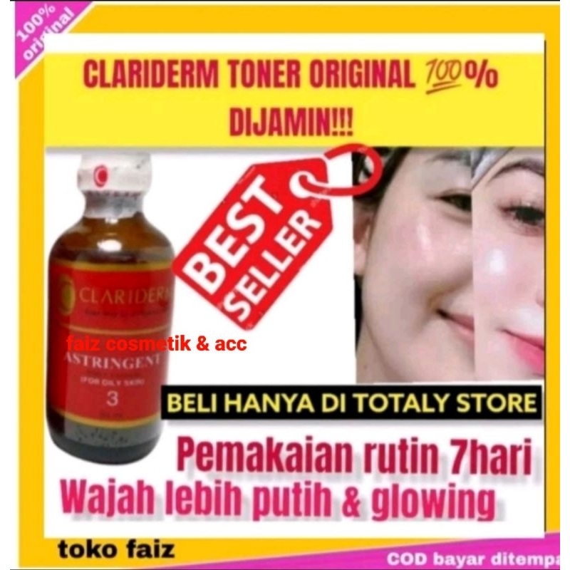 Jual TONER CLARIDERM ASLI ORIGINAL 100% PHILIPINA(Jangan Ragu Di Jamin ...