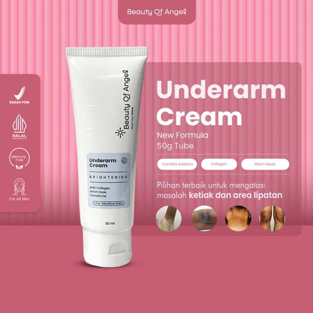 Jual Beauty Of Angel Underarm Cream New- Underarm Scrub Beauty of Angel ...