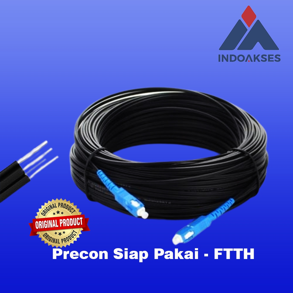 Jual Kabel FO Commfiber 150 Meter Precon Siap Pakai - FTTH Dropcore 1 ...