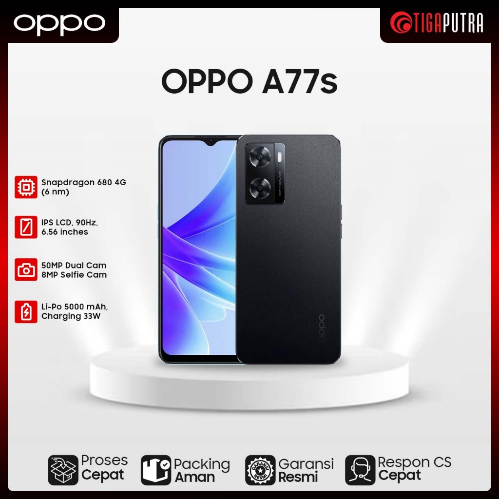 Jual OPPO A77s (RAM 8GB, ROM 128GB, 90Hz Refresh Rate, Fast Charging ...