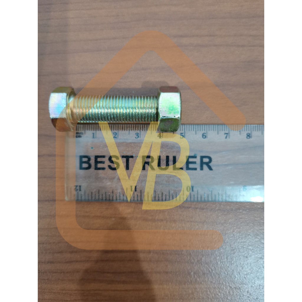 Jual BAUT MUR KUNING HEX BMK M12 X 40 MM (KUNCI 17) | Shopee Indonesia