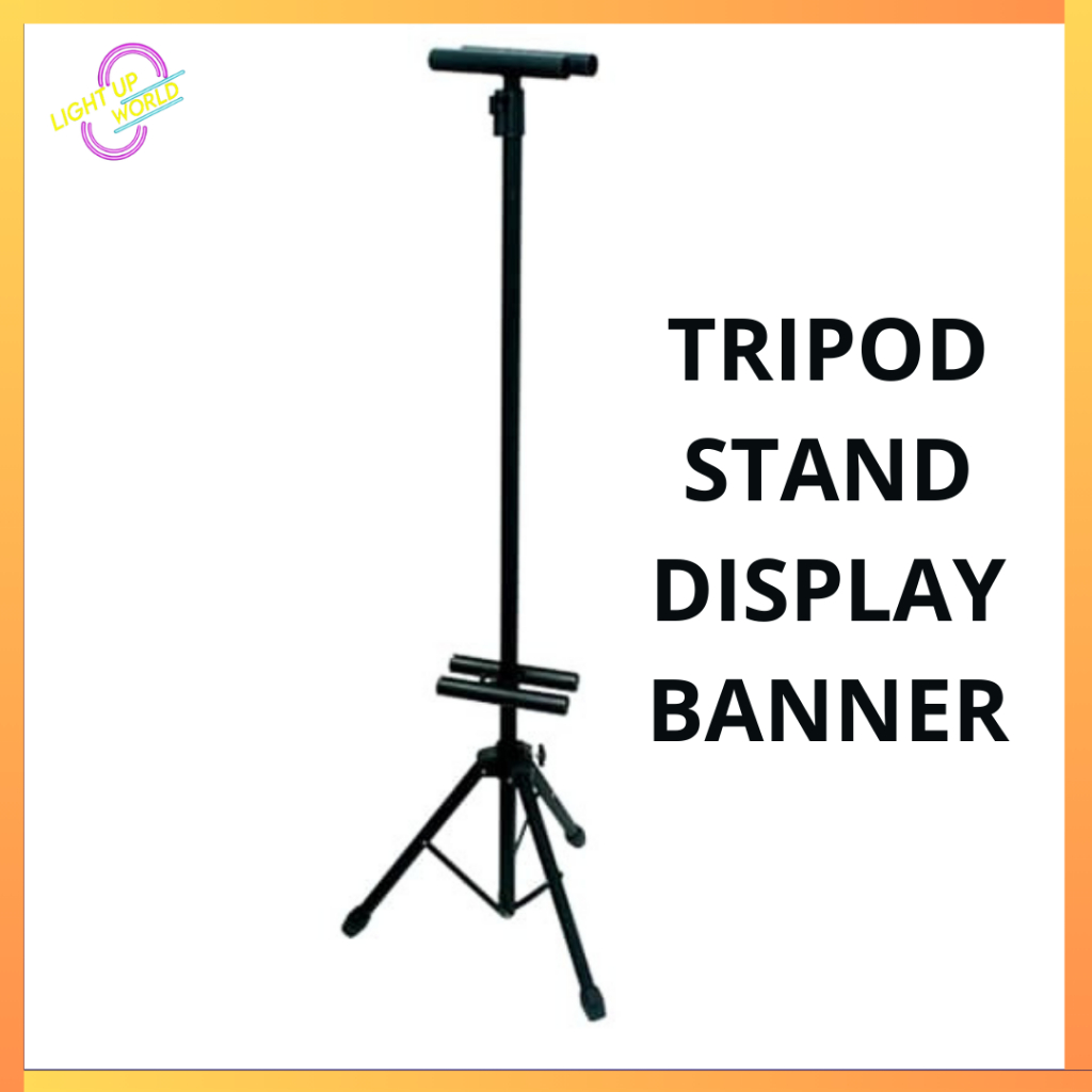 Jual Tripod Stand Banner Display/Standing Banner/Tiang Promosi 2 Sisi ...