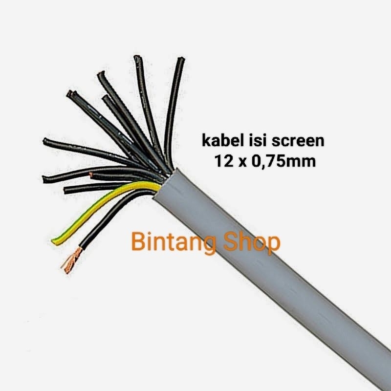 Jual Kabel data isi 12 x 0,75mm screen gron keliling meteran | Shopee ...