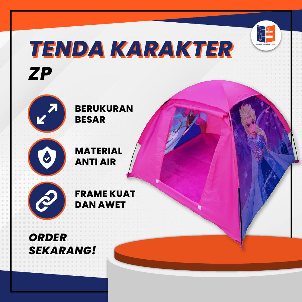 Jual enda Anak Motif Kartun Tenda Kemah Tenda Karakter Kemah Tenda ...