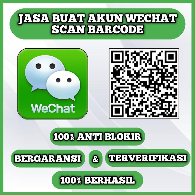 Jual WeChat Scan Barcode pendaftaran Baru | Shopee Indonesia
