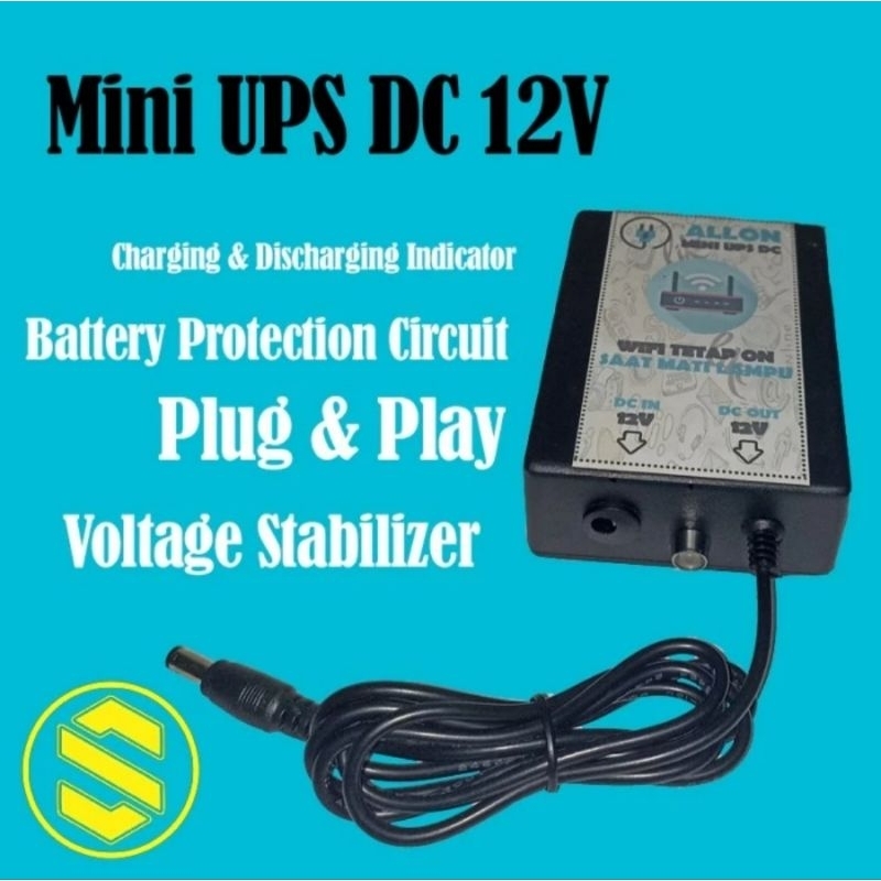 Jual Mini UPS DC 12V Untuk Router Modem Wifi | Shopee Indonesia