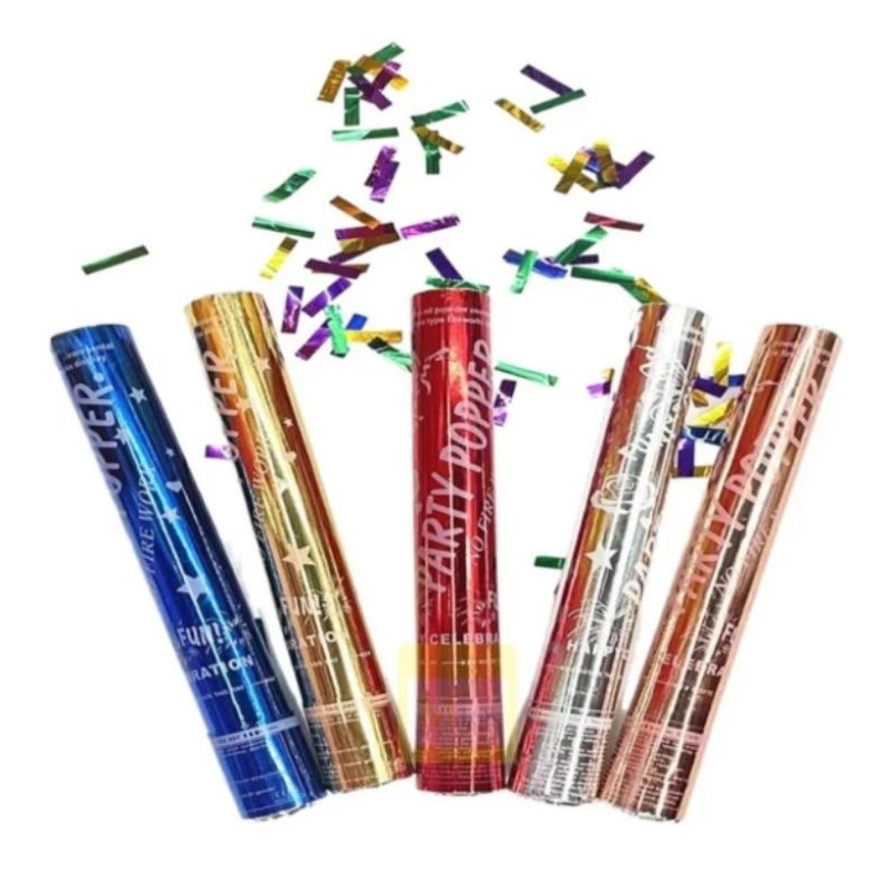 Jual Party Popper/Confetti/Confeti/Party Poper 30cm | Shopee Indonesia