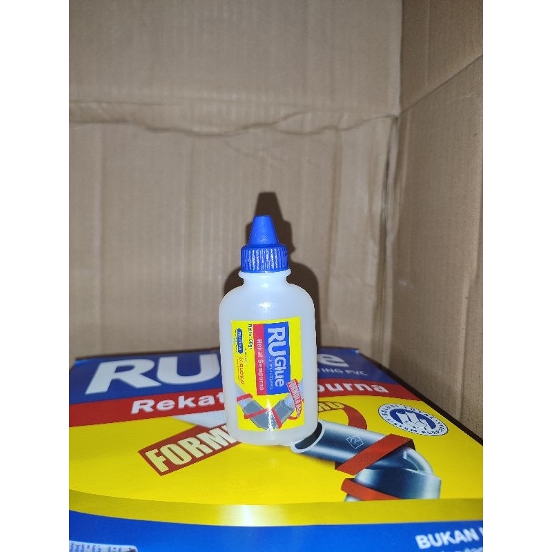 Jual LEM RUGLUE BOTOL 60gram / LEM PIPA BOTOL PVC RUCIKA WAVIN RUGLUE ...
