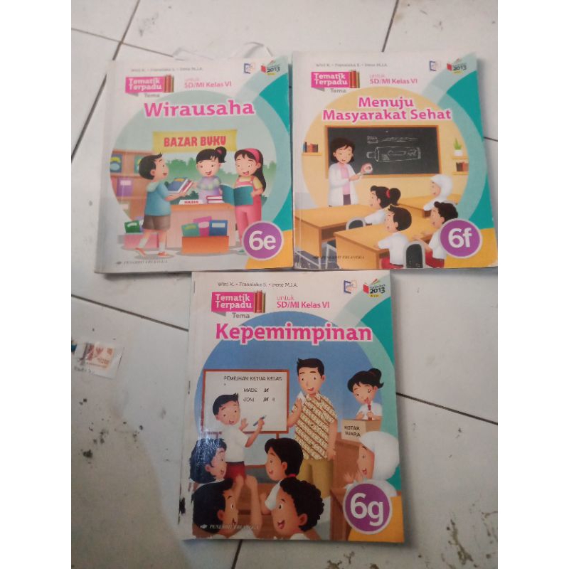 Jual buku tematik terpadu kelas 6 sd/mi jilid 6e,6f,6g | Shopee Indonesia