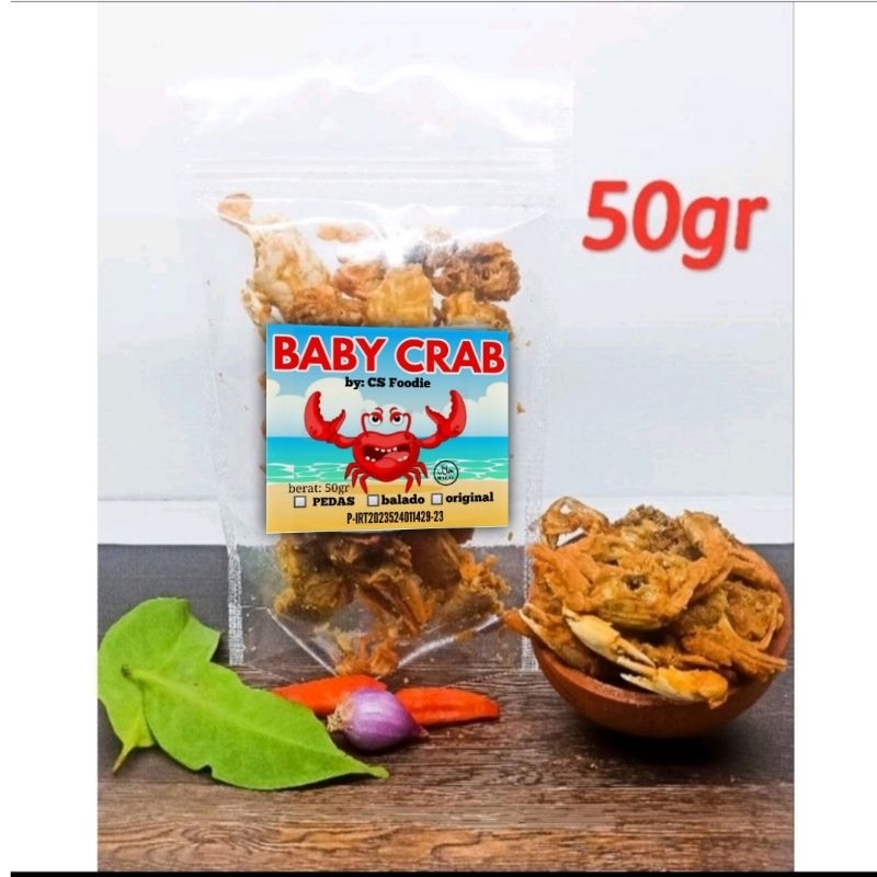 Jual BABY CRAB CRISPY | RAJUNGAN | KEPITING MINI | KRIYUK HALAL ...