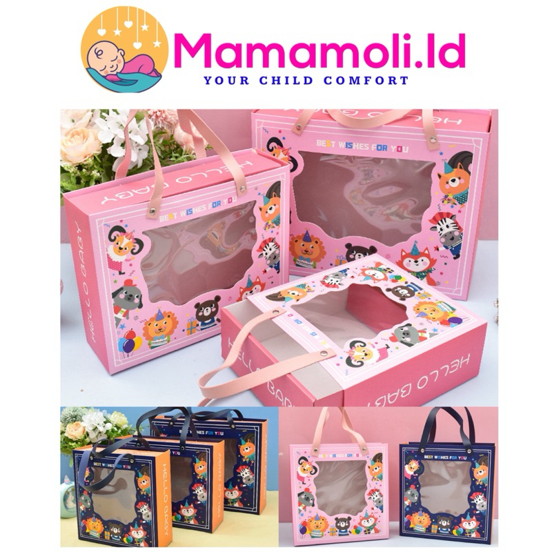 Jual Kotak Hampers / Kotak Kado/ Box Kado Motif Tema Anak Kartun/ Box ...
