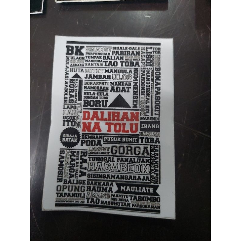 Jual Stiker Batak ukuran Lebar 8,5cm x panjang 11,5cm | Shopee Indonesia