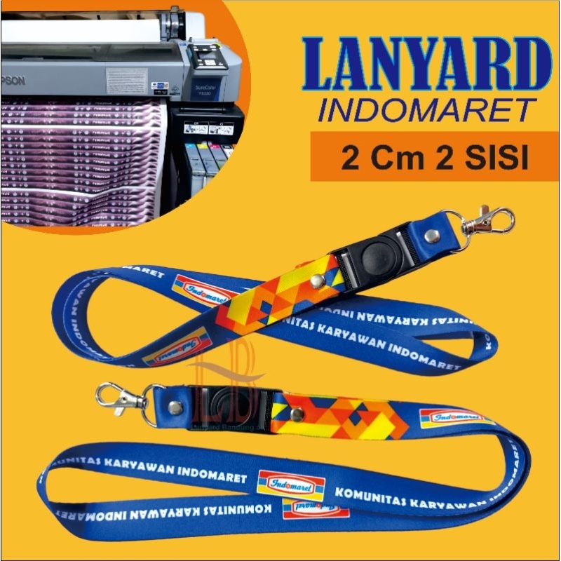 Jual Tali lanyard Indomaret/Gantungan id card Indomaret/kalung name tag ...
