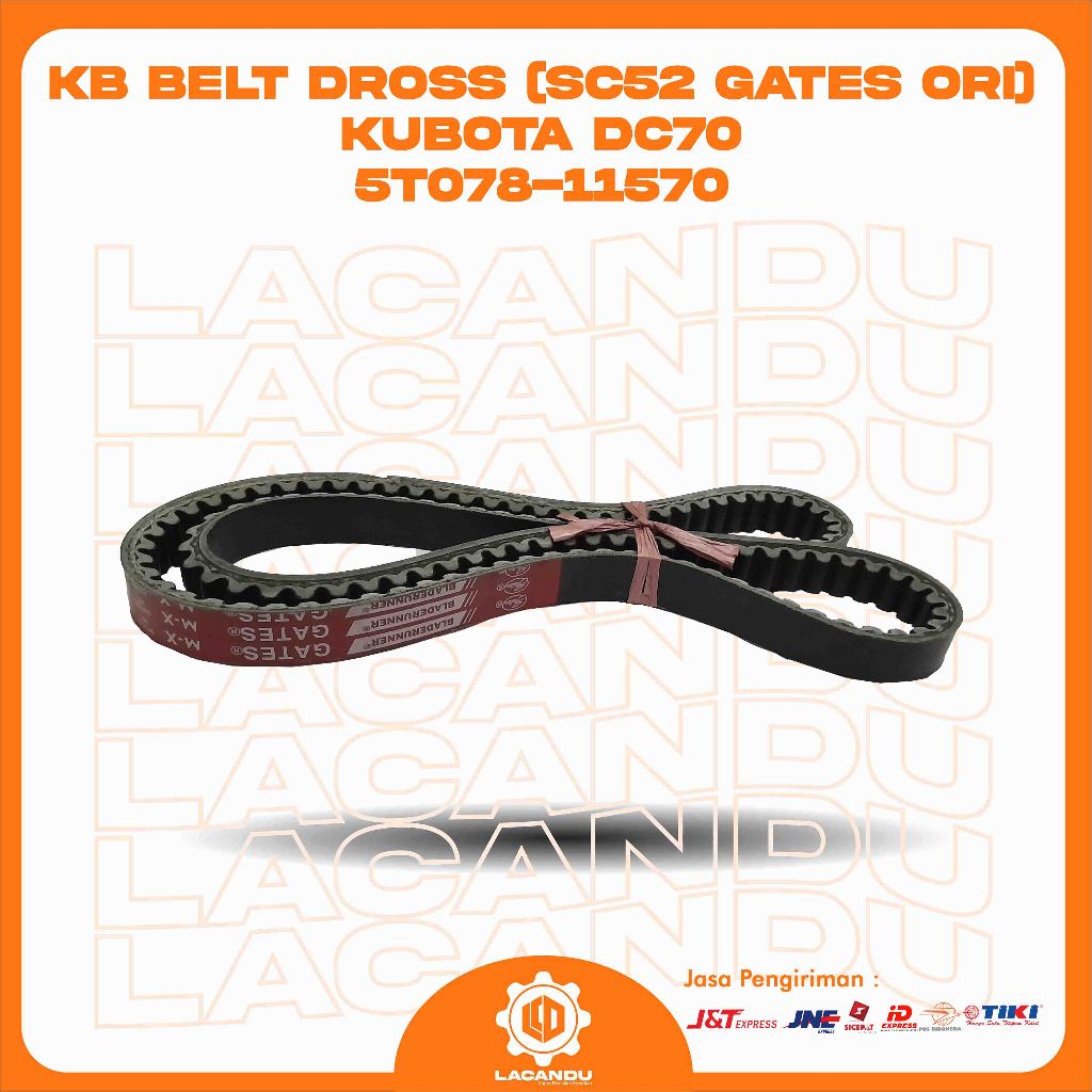 Jual KB BELT DROSS (SC52 GATES ORI) KUBOTA DC70 5T078-11570 for COMBINE ...
