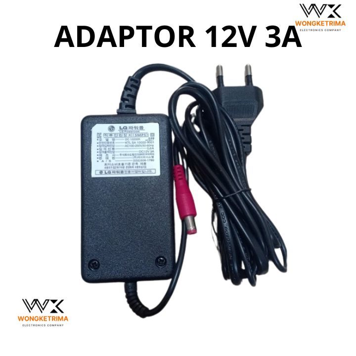 Jual ADAPTOR 12V 3A ADAPTOR 12 VOLT 3 AMPER MEREK LG | Shopee Indonesia